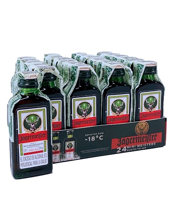 Minimeisters Jägermeister 20ml x 24 – JÄGERMEISTERSHOP